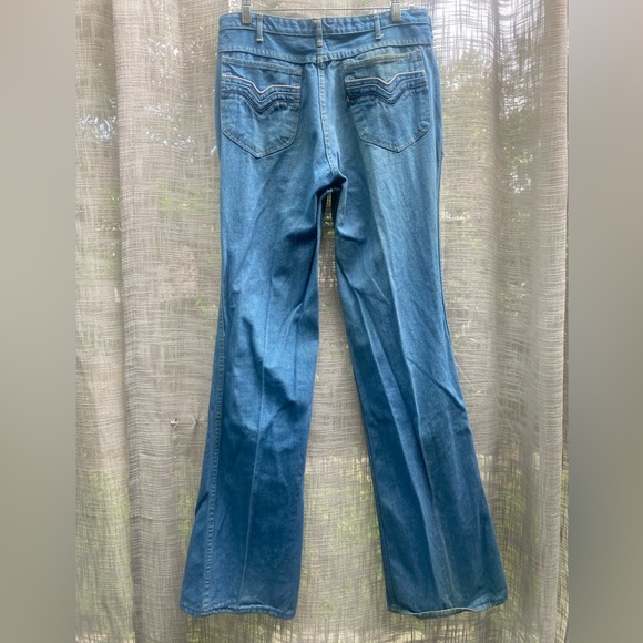 American Vintage | Jeans | Vintage 7s High Waist Flare Leg Embroidered ...